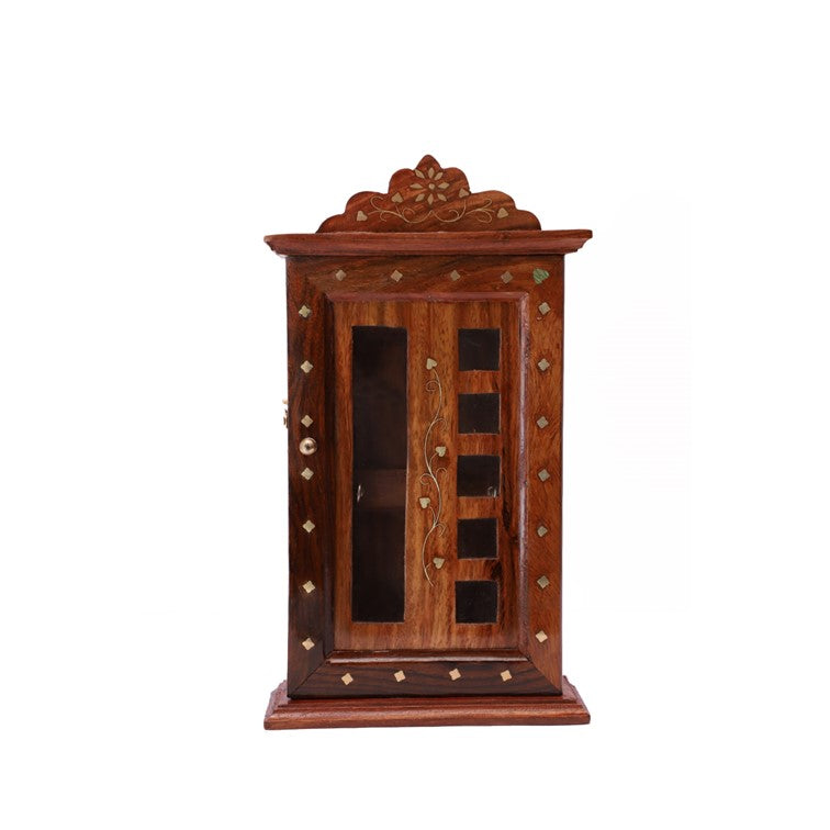 Wooden Key Holder, Glass design with Sheesham Wood (SD002) – SacredFig
